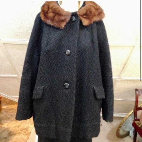 Jean Sutton | Jackets & Coats | Vintage Jean Sutton Faux Black Persian ...